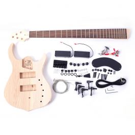 DIY 5-Strings Bass Kit - Ash, Rosewood & Black Hardware